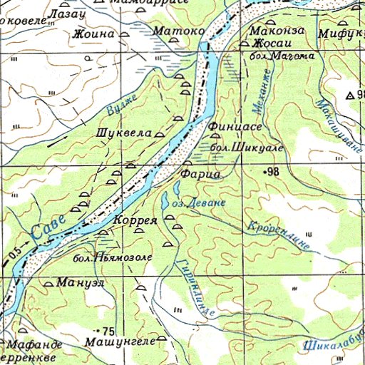 Soviet Genshtab - xf36-11 - Mozambique Map by Avenza Systems Inc ...