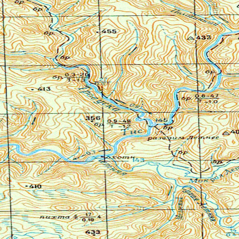 Soviet Genshtab - o46-02 - Russia Map by Avenza Systems Inc. | Avenza Maps