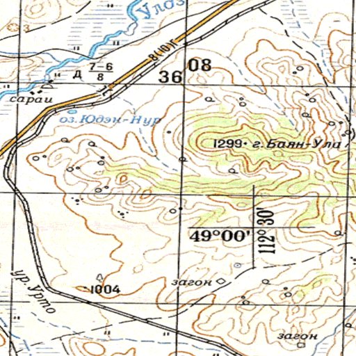 Soviet Genshtab - m49-29 - Mongolia Map by Avenza Systems Inc. | Avenza ...