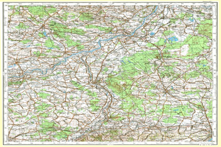 Soviet Genshtab - m34-16 - Poland Map by Avenza Systems Inc. | Avenza Maps