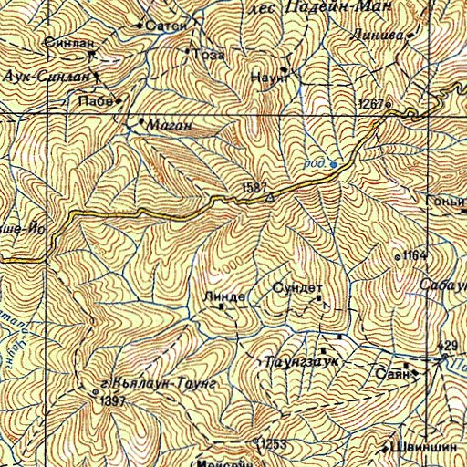 Soviet Genshtab - e46-05 - Burma Map by Avenza Systems Inc. | Avenza Maps