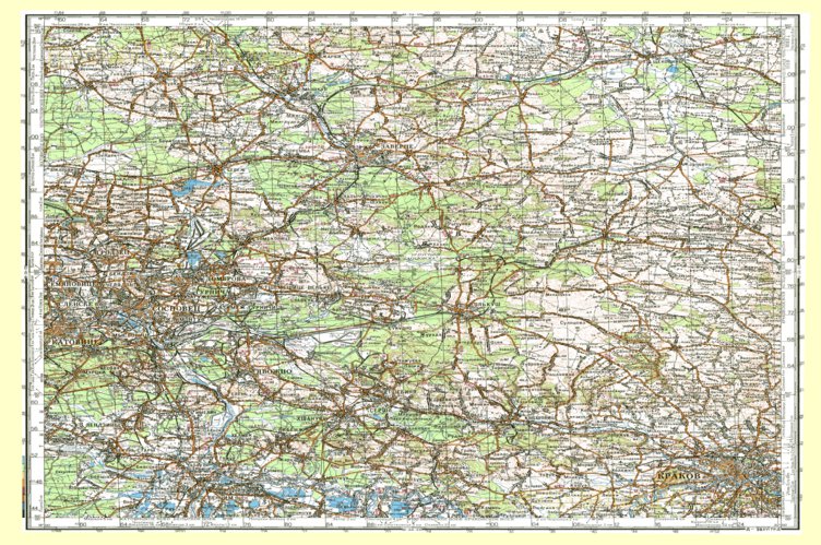 Soviet Genshtab - m34-14 - Poland Map by Avenza Systems Inc. | Avenza Maps