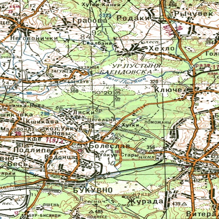Soviet Genshtab - m34-14 - Poland Map by Avenza Systems Inc. | Avenza Maps