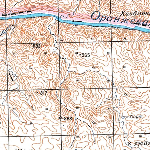 Soviet Genshtab - xh33-12 - Namibia Map by Avenza Systems Inc. | Avenza ...