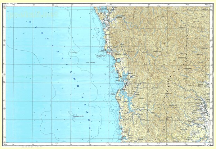 Soviet Genshtab - e46-23 - Burma Map by Avenza Systems Inc. | Avenza Maps