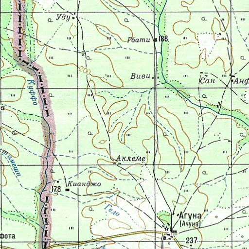 Soviet Genshtab - b31-02 - Togo Map by Avenza Systems Inc. | Avenza Maps