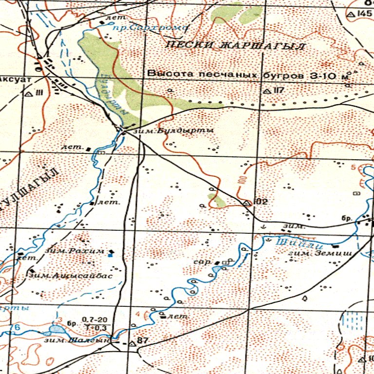 Soviet Genshtab - m39-18 - Kazakhstan Map by Avenza Systems Inc ...