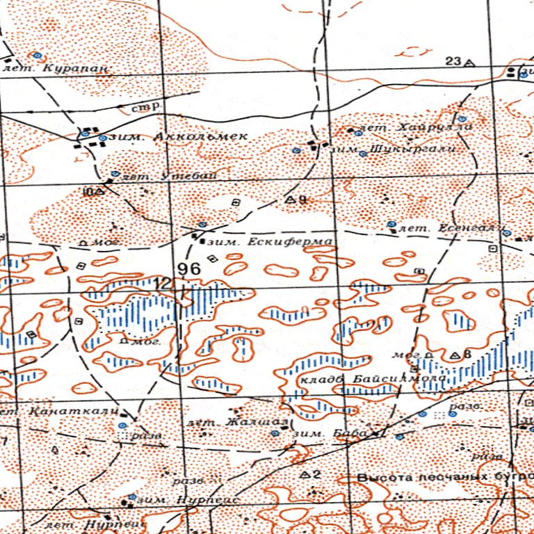 Soviet Genshtab - m39-25 - Kazakhstan Map by Avenza Systems Inc ...
