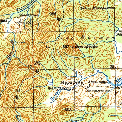 Soviet Genshtab - xg38-06 - Madagascar Map by Avenza Systems Inc ...
