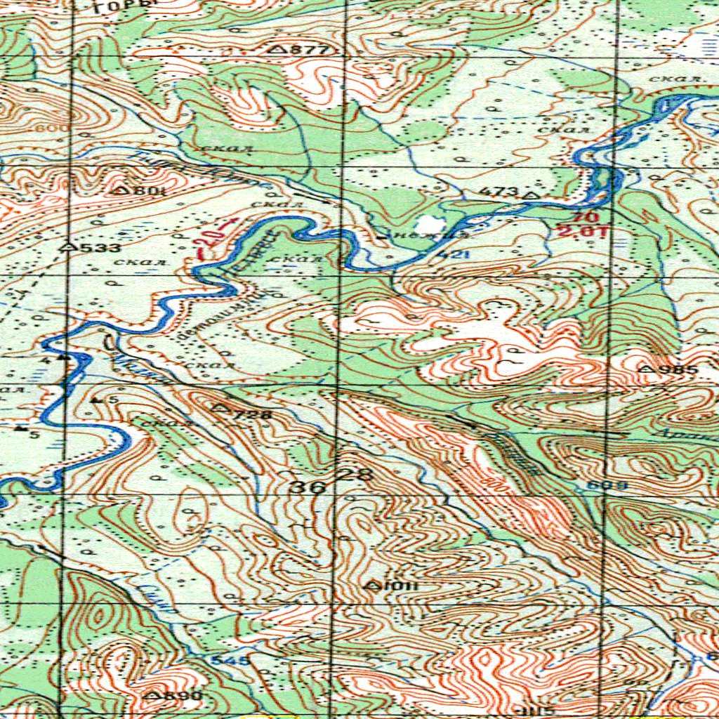 Soviet Genshtab - q53-15-16 - Russia Map by Avenza Systems Inc ...