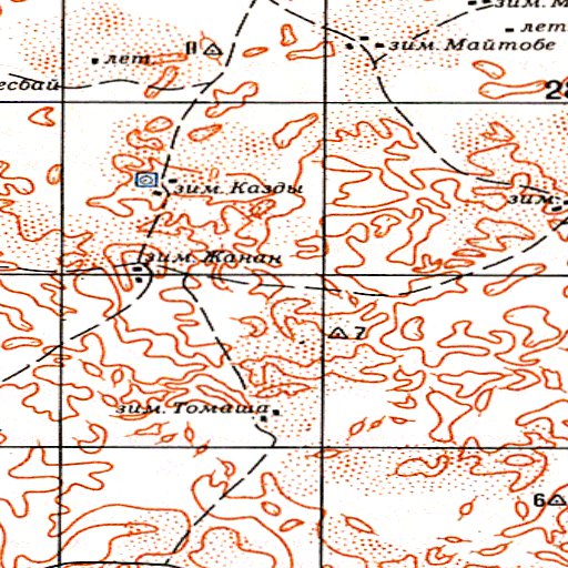 Soviet Genshtab - m39-28 - Kazakhstan Map by Avenza Systems Inc ...
