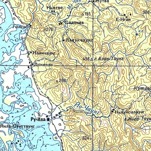 Soviet Genshtab - e46-04 - Burma Map by Avenza Systems Inc. | Avenza Maps