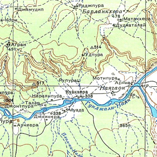 Soviet Genshtab - g43-28 - India Map by Avenza Systems Inc. | Avenza Maps