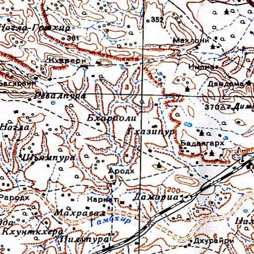 Soviet Genshtab - g43-12 - India Map by Avenza Systems Inc. | Avenza Maps