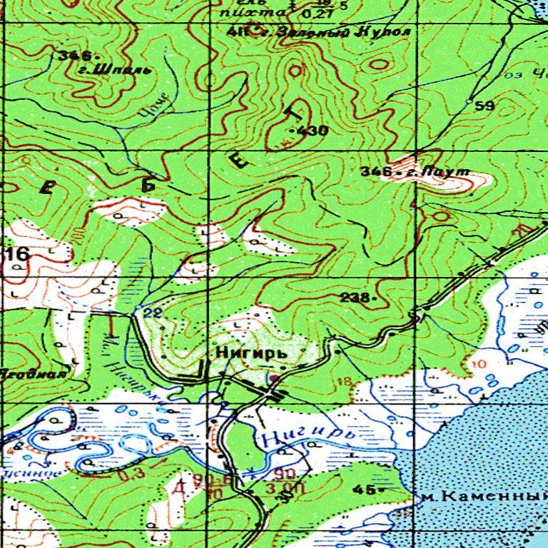 Soviet Genshtab - m54-34 - Russia Map by Avenza Systems Inc. | Avenza Maps