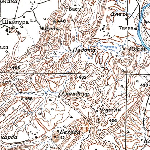 Soviet Genshtab - g43-17 - India Map by Avenza Systems Inc. | Avenza Maps