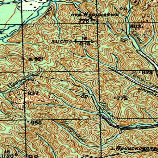 Soviet Genshtab - m54-14 - Russia Map by Avenza Systems Inc. | Avenza Maps