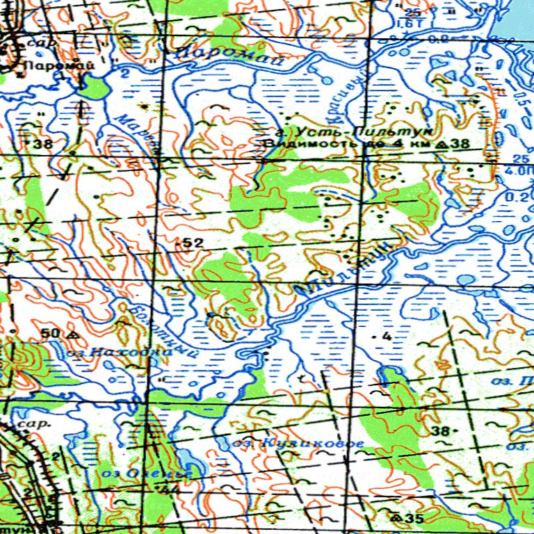 Soviet Genshtab - m54-30 - Russia Map by Avenza Systems Inc. | Avenza Maps