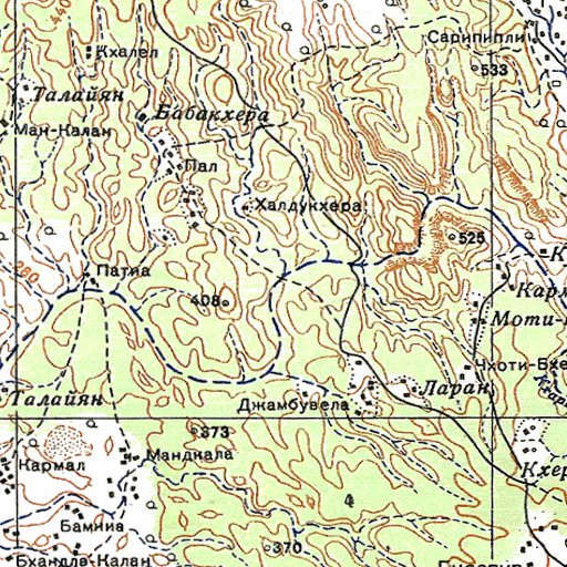 Soviet Genshtab - g43-33 - India Map by Avenza Systems Inc. | Avenza Maps