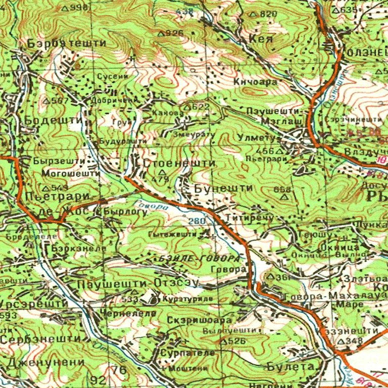 Soviet Genshtab - l35-25 - Romania Map by Avenza Systems Inc. | Avenza Maps