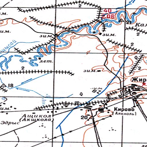 Soviet Genshtab - m39-17 - Kazakhstan Map by Avenza Systems Inc ...