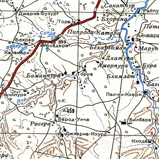 Soviet Genshtab - g43-24 - India Map by Avenza Systems Inc. | Avenza Maps