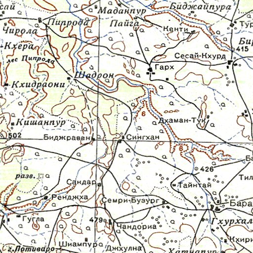 Soviet Genshtab - g43-30 - India Map by Avenza Systems Inc. | Avenza Maps