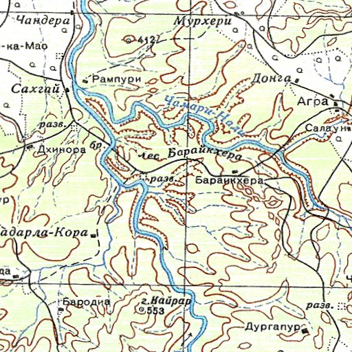 Soviet Genshtab - g43-30 - India Map by Avenza Systems Inc. | Avenza Maps