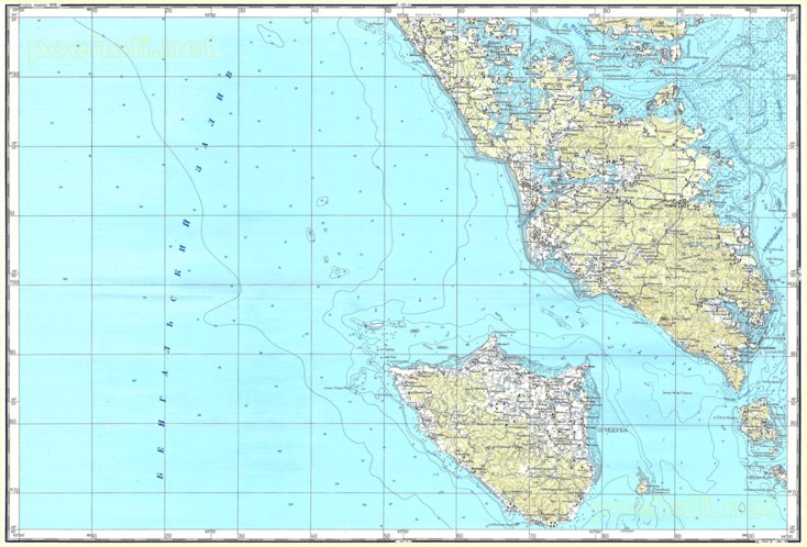 Soviet Genshtab - e46-10 - Burma Map by Avenza Systems Inc. | Avenza Maps