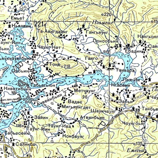 Soviet Genshtab - e46-10 - Burma Map by Avenza Systems Inc. | Avenza Maps