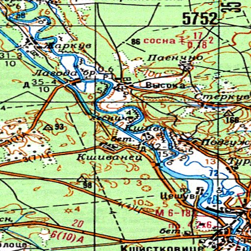 Soviet Genshtab - m33-04 - Poland Map by Avenza Systems Inc. | Avenza Maps