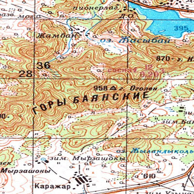 Soviet Genshtab - m43-10 - Kazakhstan Map by Avenza Systems Inc ...
