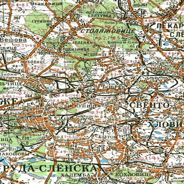 Soviet Genshtab - m34-13 - Poland Map by Avenza Systems Inc. | Avenza Maps