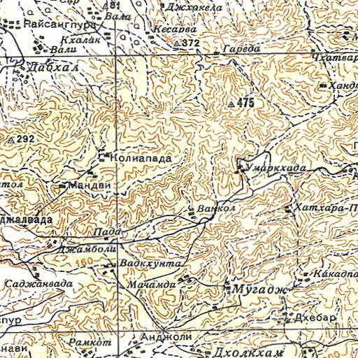 Soviet Genshtab - f43-20 - India Map by Avenza Systems Inc. | Avenza Maps