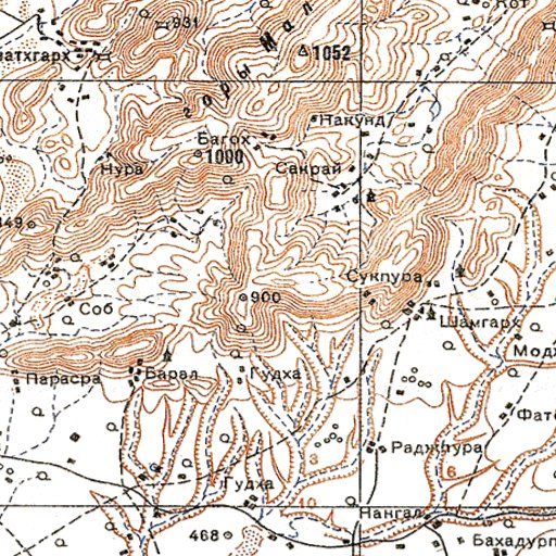 Soviet Genshtab - g43-04 - India Map by Avenza Systems Inc. | Avenza Maps