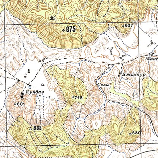 Soviet Genshtab - g43-19 - India Map by Avenza Systems Inc. | Avenza Maps