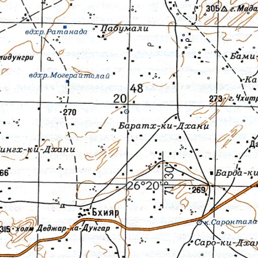 Soviet Genshtab - g42-18 - India Map by Avenza Systems Inc. | Avenza Maps