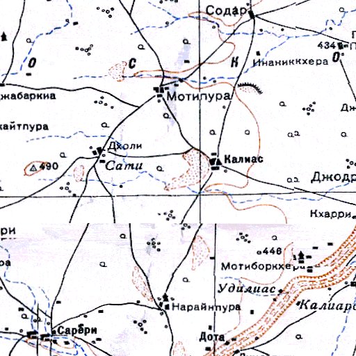 Soviet Genshtab - g43-21 - India Map by Avenza Systems Inc. | Avenza Maps