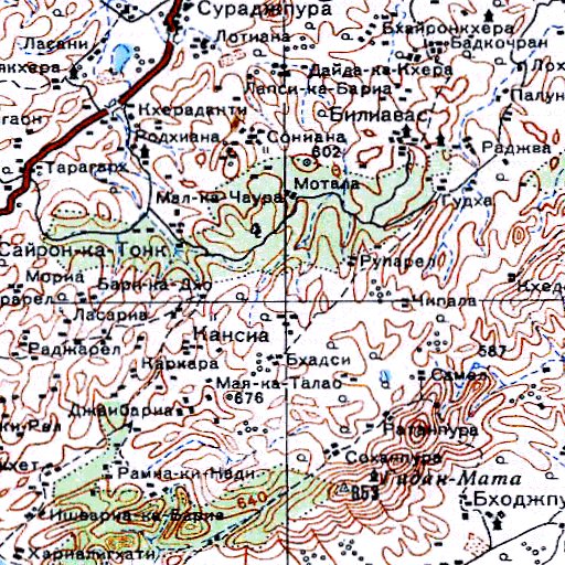 Soviet Genshtab - g43-21 - India Map by Avenza Systems Inc. | Avenza Maps