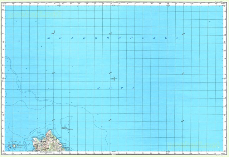 Soviet Genshtab - c31-34 - Philippines (Pandan) Map by Avenza Systems ...