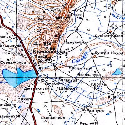 Soviet Genshtab - g43-16 - India Map by Avenza Systems Inc. | Avenza Maps