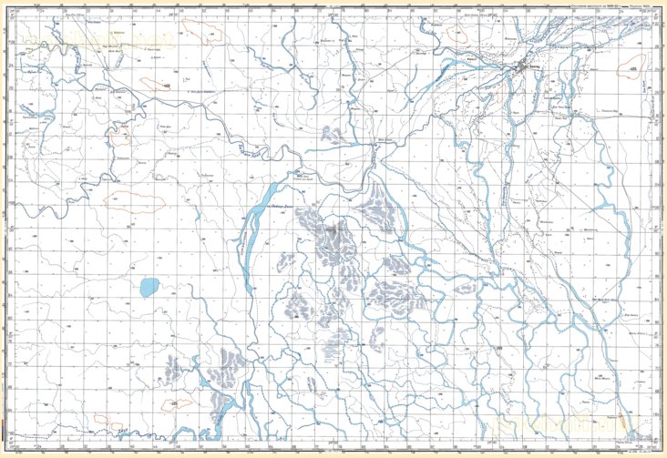 Soviet Genshtab - c31-34 - South Sudan (Bentiu) Map by Avenza Systems ...