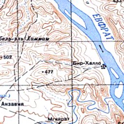 Soviet Genshtab - j37-125 - Syrian Arab Republic Map by Avenza Systems ...