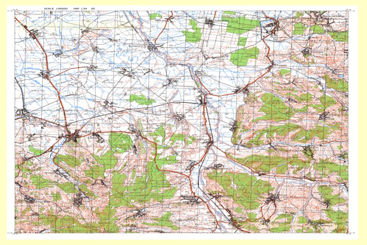 Soviet Genshtab - l34-022 - Romania Map by Avenza Systems Inc. | Avenza ...