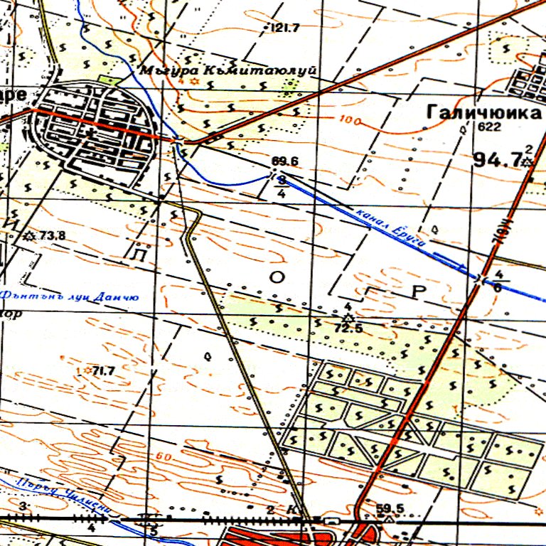 Soviet Genshtab - l34-143 - Romania Map by Avenza Systems Inc. | Avenza ...