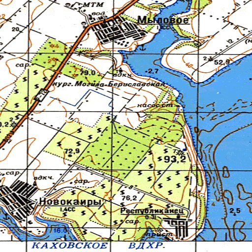 Soviet Genshtab - l36-032--(1986) - Ukraine Map by Avenza Systems Inc ...