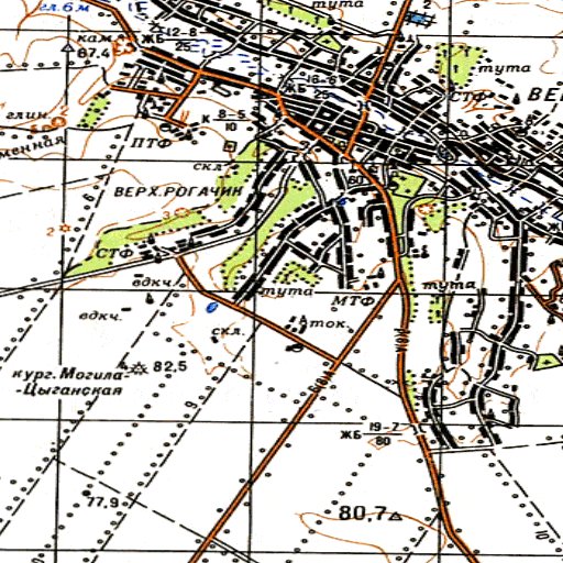 Soviet Genshtab - l36-033--(1986) - Ukraine Map by Avenza Systems Inc ...