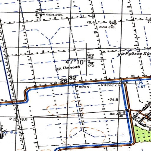 Soviet Genshtab - l36-034--(1986) - Ukraine Map by Avenza Systems Inc ...