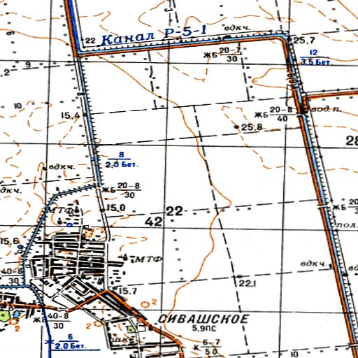 Soviet Genshtab - l36-058--(1989) - Ukraine Map by Avenza Systems Inc ...
