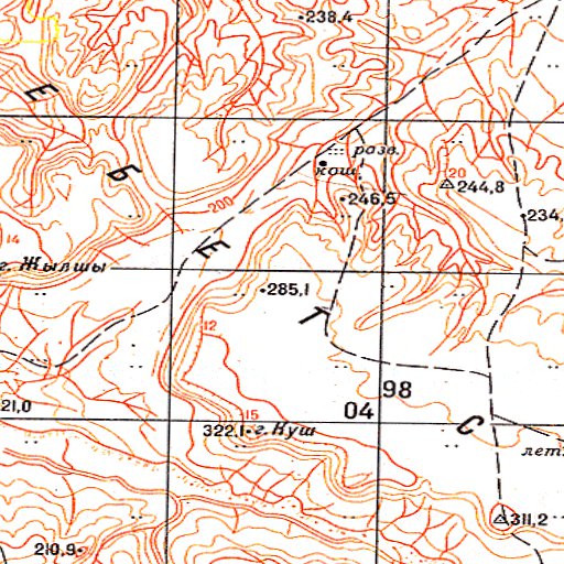 Soviet Genshtab - l39-141 - Kazakhstan Map by Avenza Systems Inc ...